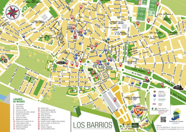 Plano actualizado de Los Barrios - Turismo Los Barrios